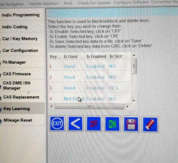 How to add spare key with Autohex Cas3 – BMW Autohex